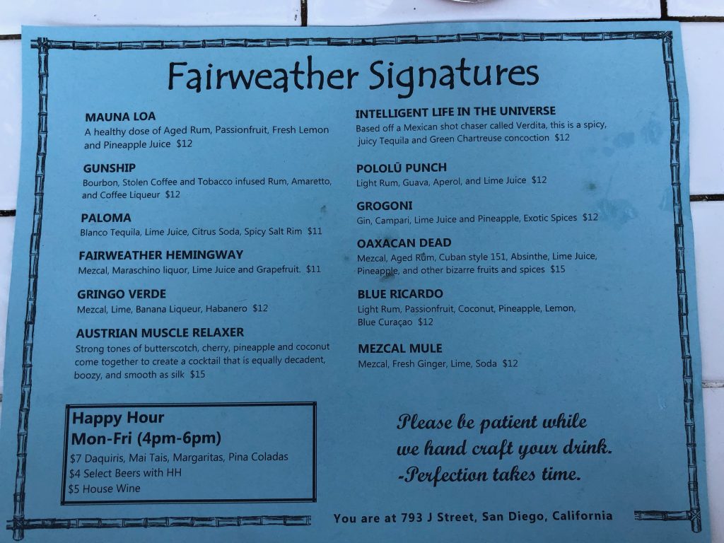 Tiki Bar Review: Fairweather - Badgersans Tiki Hut